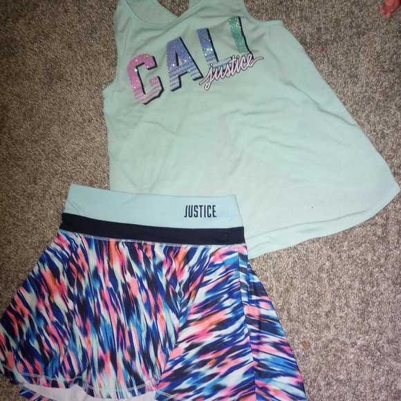 Justice | Matching Sets | Justice Tank And Skirt | Poshmark